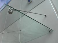 China 6 6MM Glass Panel DIY Stainless Steel Awning for Outdoor and Window Wall Suspension for sale