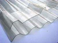 China 0.8Mm Polycarbonate Corrugated Sheet With Clear And Colored And 100% Virgin Bayer Material for sale