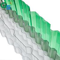 China Guansu factory wholesale customized 0.8mm-2.7mm clear uv blocking polycarbonate corrugated plastic roofing sheet for sale