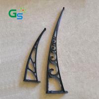 China 1000*1200mm Polycarbonate Canopies Grey Color Aluminum Bracket For Outdoor Door and Window Awning for sale