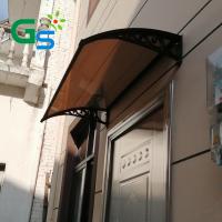 China Outdoor Sun Shade Plastic Bracket Canopies Rain Protection For Windows Polycarbonate Awning for sale