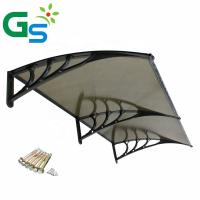 China Customize Size Fire Retardant Waterproof  Diy Plastic Bracket Support Polycarbonate Rain Awning Canopies for sale