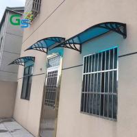 China Customize Size Fire Retardant Waterproof  Diy Plastic Bracket Support Polycarbonate Rain Awning Canopies for sale