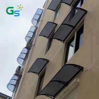 China Customize Size Fire Retardant Waterproof  Diy Plastic Bracket Support Polycarbonate Rain Awning Canopies for sale