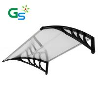 China Factory Price 800Mm Aluminum Bracket Blue Polycarbonate Solid Sheet Plastic Awning For Window Decorative for sale