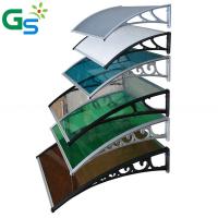 China 1000mm 1200mm Diy Aluminum Bracket Canopies Transparent Polycarbonate Awning For Outdoor Window for sale
