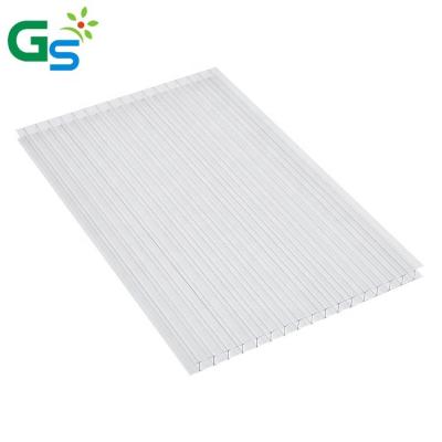 China Malaysia Wholesale Price Skylight Dome 4X8 Plastic Twinwall Polycarbonate Hollow Sheet Roofing Sheet For Wall Panel for sale