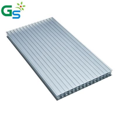 China Smoked Plastic Hollow Roof Sheet 12Mm Multiwall Polycarbonate Sheet For Front Door Canopy Shade for sale