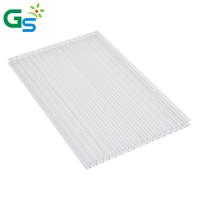 China Smoked Plastic Hollow Roof Sheet 12Mm Multiwall Polycarbonate Sheet For Front Door Canopy Shade for sale