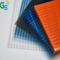 China 4/6/8/10mm pc hollow sheet made from 100% virgin Bayer material 10 years guarantee polycarbonate hollow sheet for sale