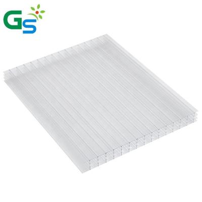 China 8mm Clear Pc Hollow Sheet For Milky White Greenhouse Polycarbonate Sheet for sale