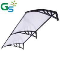 China DIY 100cm*200cm Polycarbonate Outdoor Canopy Awning With Aluminum Bracket Pc Hollow Sheet for sale