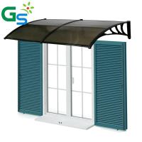 China DIY 100cm*200cm Polycarbonate Outdoor Canopy Awning With Aluminum Bracket Pc Hollow Sheet for sale