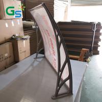 China DIY 100cm*200cm Polycarbonate Outdoor Canopy Awning With Aluminum Bracket Pc Hollow Sheet for sale