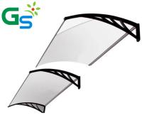 China Factory Price 1000mm*1000mm Plastic Door Canopy With Polycarbonate Window Awning for sale