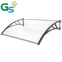China Factory Price Sun Shade Protection Balcony Garden Gazebos Aluminum Bracket Polycarbonate Door Canopy for sale