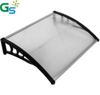 China Diy Outdoor Polycarbonate Cover Front Door Patio Canopy Sun Shetter Rain Snow Protection Bronze Hollow Sheet Window Awning for sale