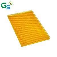 China Raw Material Price Green Color 10mm Polycarbonate Plastic Multi-layer Hollow Sheet For Greenhouse for sale