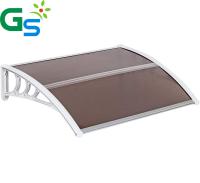 China 1M X 3M Uv Rain Snow Protection Stainless Steel Entrance Canopies Commercial Polycarbonate Covering Carport Canopy Awning For Si for sale