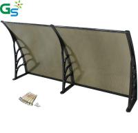 China Thailand Modern Design Aluminum Composite Polycarbonate Hollow Sheet Exterior Roofing Poly Carbonate Awning for sale