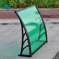 China Uv Coating Window Well Cover Rain Shade Polycarbonate Solid Sheet Aluminum Canopy for sale