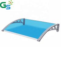 China Uv Coating Window Well Cover Rain Shade Polycarbonate Solid Sheet Aluminum Canopy for sale