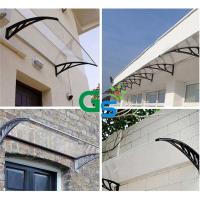 China Outdoor Waterproof Pc Awnings White Color Aluminum Bracket Polycarbonate Canopy for sale