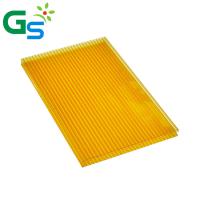 China Raw Material Price Green Color 10mm Polycarbonate Plastic Multi-layer Hollow Sheet For Greenhouse for sale