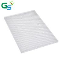 China 16mm 20mm Clear Color Plastic Roofing Sheet Honeycomb Polycarbonate Hollow Sheet For Building for sale