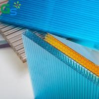 China Nigeria Plastic Hollow Sheet 20mm Four Layer Polycarbonate Transparent Roofing Sheet For Skylight Printing for sale
