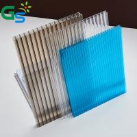 China 10mm Plastic Hollow Sheet Polycarbonate Transparent Roofing Sheet For House Building Material for sale