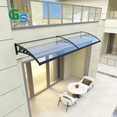 China DIY Easy Install  Plastic Polycarbonate Outdoor Window Awning Canopy for Italy and UK Market for sale