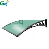 China Uk Market Popular Style Diy Sun Shade White Plastic Arm With Clear Pc Cover Board Outdoor Polycarbonate Canopy for sale