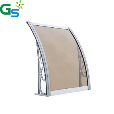 China Guansu Factory Heat Resistant Uv Coating Polycarbonate Hollow Sheet Covering Plastic Awning for sale