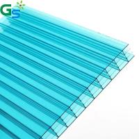 China Transparent Roofing Sheet for Greenhouse 4mm Twin Wall Polycarbonate PC Hollow Sheet for sale