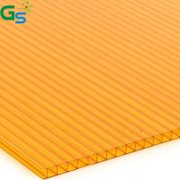 China Transparent Roofing Sheet for Greenhouse 4mm Twin Wall Polycarbonate PC Hollow Sheet for sale