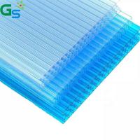 China Transparent Roofing Sheet for Greenhouse 4mm Twin Wall Polycarbonate PC Hollow Sheet for sale