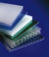 China 50 Micor UV Coating 5mm Twinwall Hollow Polycarbonate Sheet for Greenhouse and Carport for sale