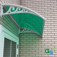 China Plastic Bracket Metal Aluminium Canopies Outdoor Polycarbonate Door Window Canopy Awning For Balcony for sale