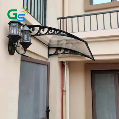 China Door Window Polycarbonate PC Awning Canopy for Sun and Rain Protection for sale