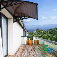 China Door Window Polycarbonate PC Awning Canopy for Sun and Rain Protection for sale