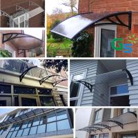 China Door Window Polycarbonate PC Awning Canopy for Sun and Rain Protection for sale