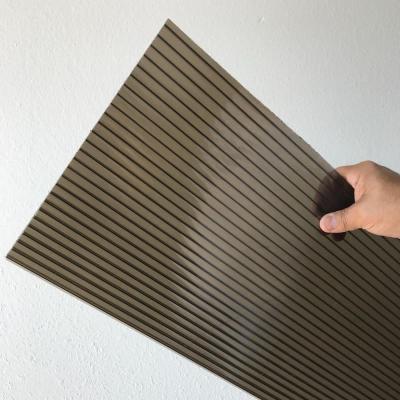 China Hotel 7mm Polycarbonate Hollow Sheet Clear Blue Green Color with UV Coating 50 Micor for sale