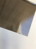 China Hotel 7mm Polycarbonate Hollow Sheet Clear Blue Green Color with UV Coating 50 Micor for sale