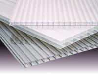 China Hotel 7mm Polycarbonate Hollow Sheet Clear Blue Green Color with UV Coating 50 Micor for sale