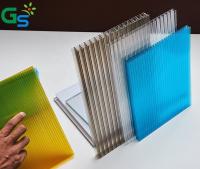 China 7mm and 8mm clear and colored polycarbonate hollow sheet for Nigeria importers and distributors with cheap price for sale