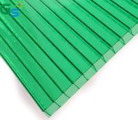 China Clear Bronze Blue Color Greenhouse Pc Sheets  4Mm 6Mm 8Mm Polycarbonate Twin Wall Hollow Sheet for sale