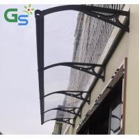 China 15 Years Bracket Sail Material Modern Design Polycarbonate Sheet Awning with Gutter for sale