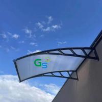 China 15 Years Bracket Sail Material Modern Design Polycarbonate Sheet Awning with Gutter for sale