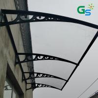 China 15 Years Bracket Sail Material Modern Design Polycarbonate Sheet Awning with Gutter for sale